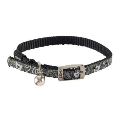 Rogz Catz Sparklecat Pin Buckle Cat Collar - Black | Absolute Pets