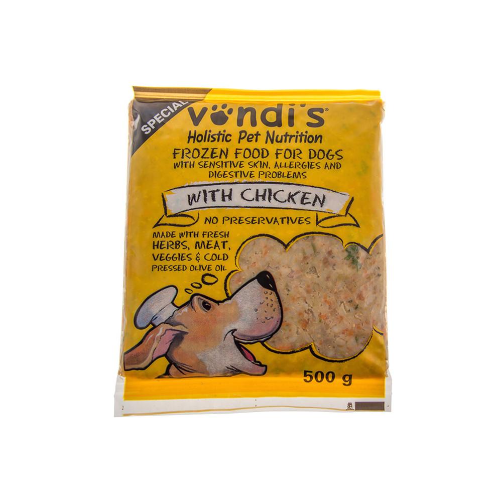 Vondi's Special Chicken Frozen Food for Dogs | Absolute Pets