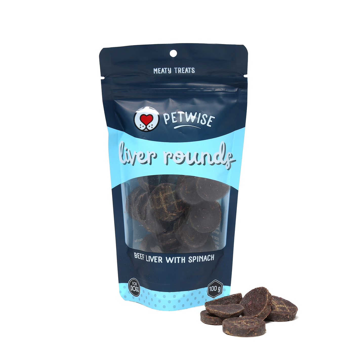 Petwise Liver Rounds with Spinach | Absolute Pets