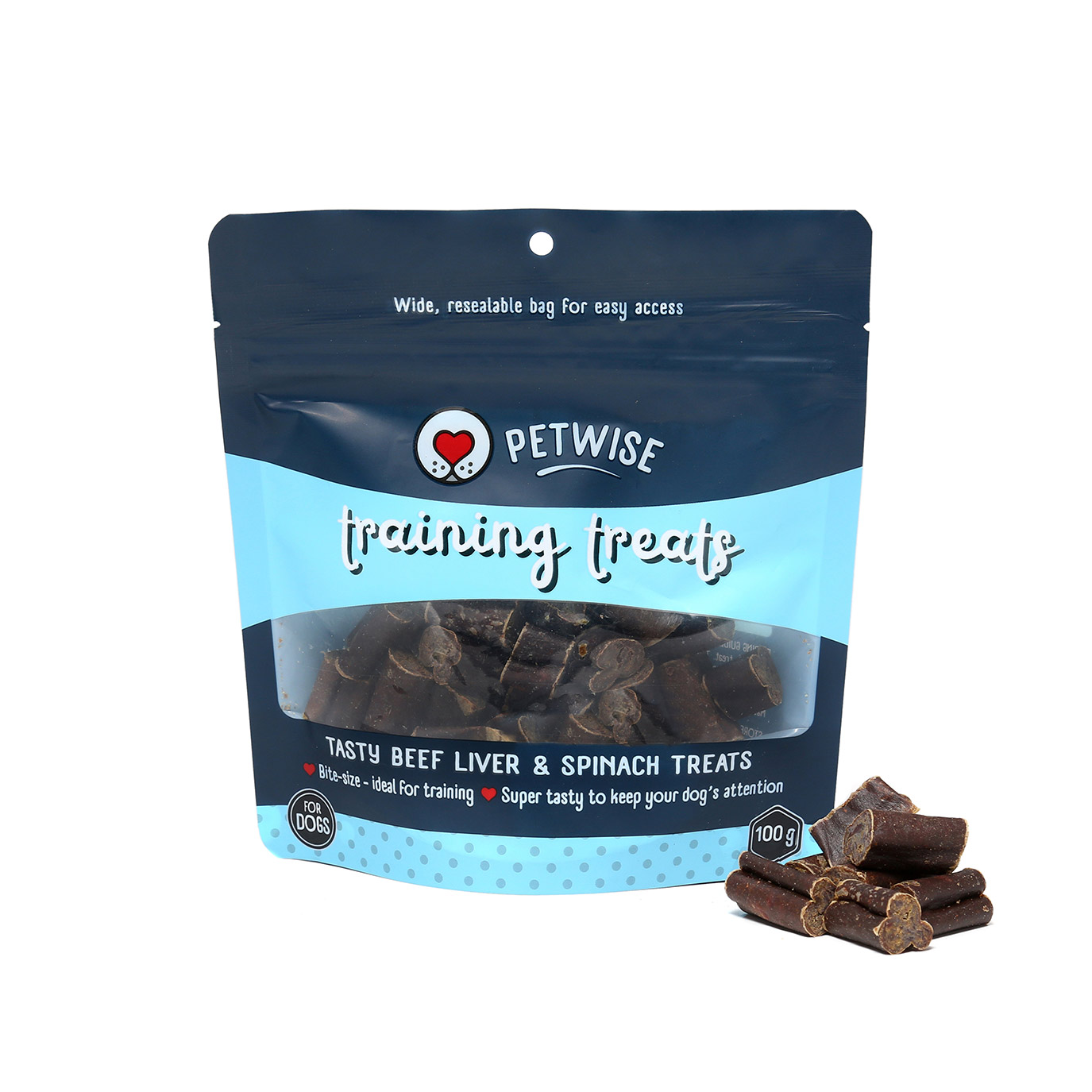 Petwise Training Treats - Liver & Spinach | Absolute Pets