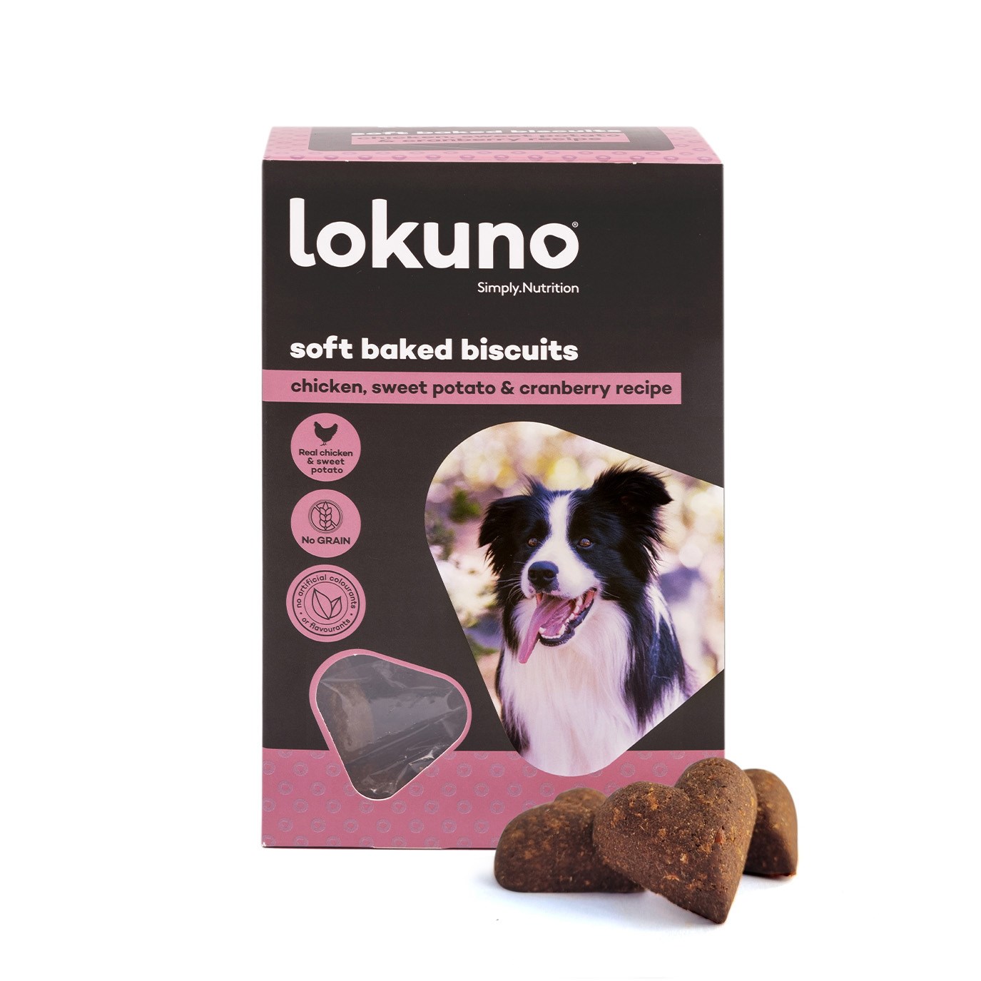 Lokuno Biscuit Chicken, Sweet Potato & Cranberry 350g | Absolute Pets
