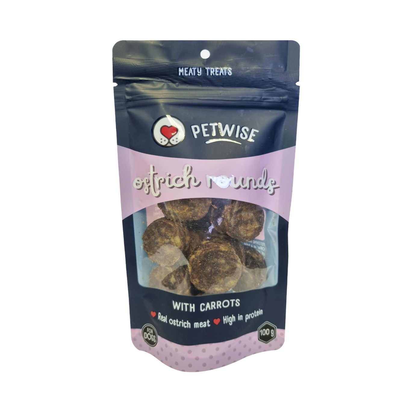 Petwise Ostrich & Carrot Rounds | Absolute Pets
