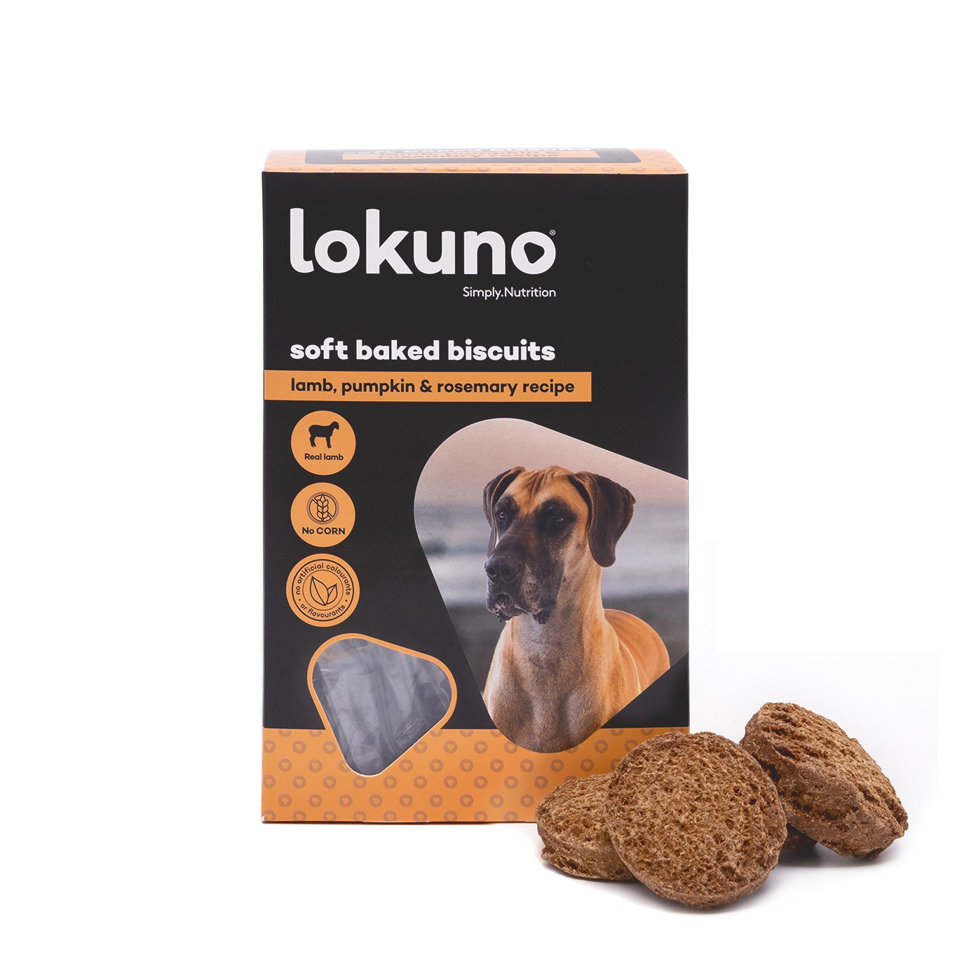 Lokuno Biscuit Lamb, Pumpkin & Rosemary (350g) | Absolute Pets