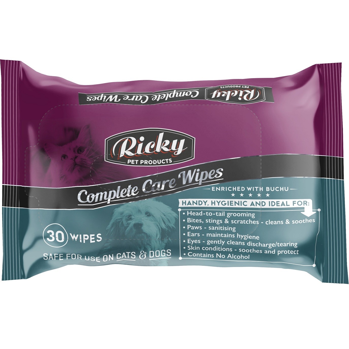 Ricky Litchfield Wipes Cats & Dogs 30's | Absolute Pets