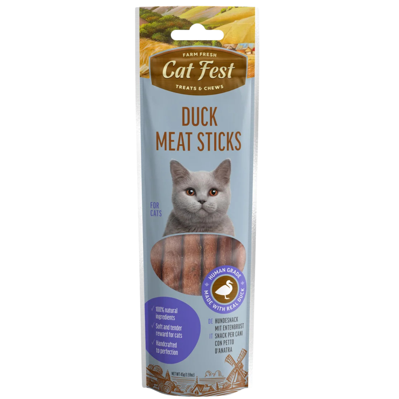 Cat Fest Meat Sticks - Duck (45g) | Absolute Pets