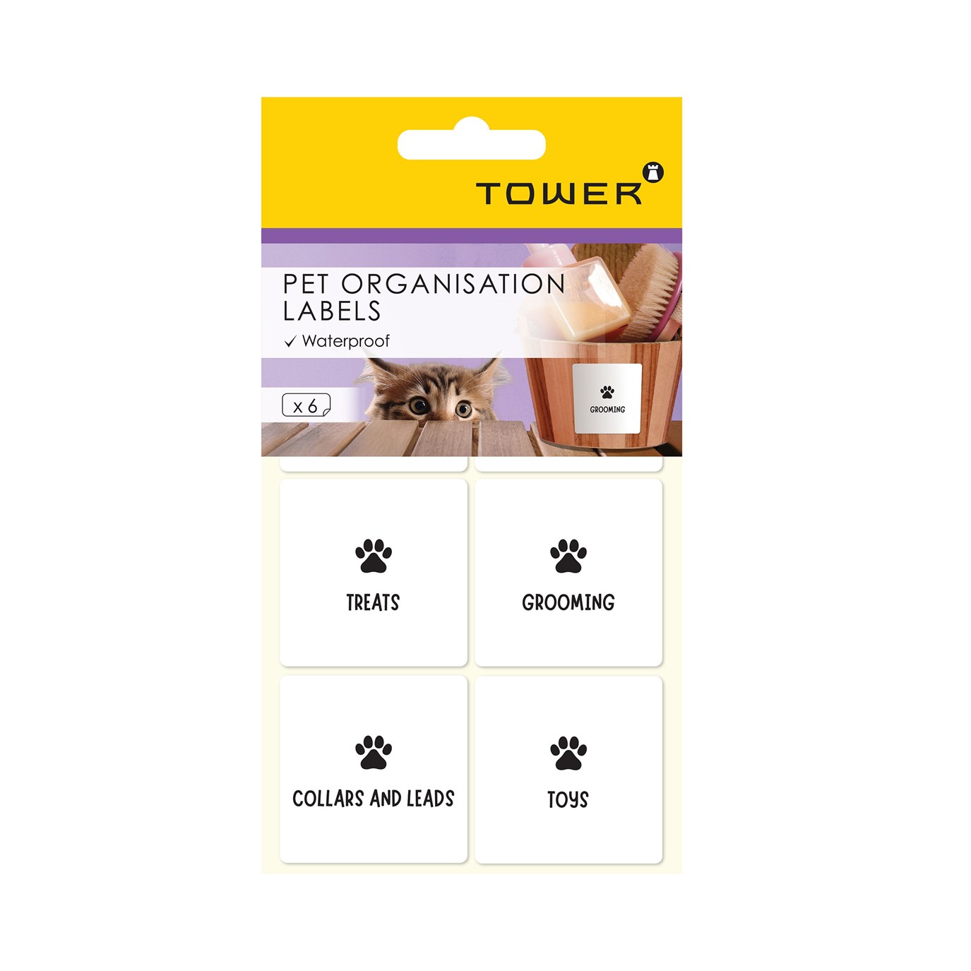 Tower Pet Organisation Labels | Absolute Pets