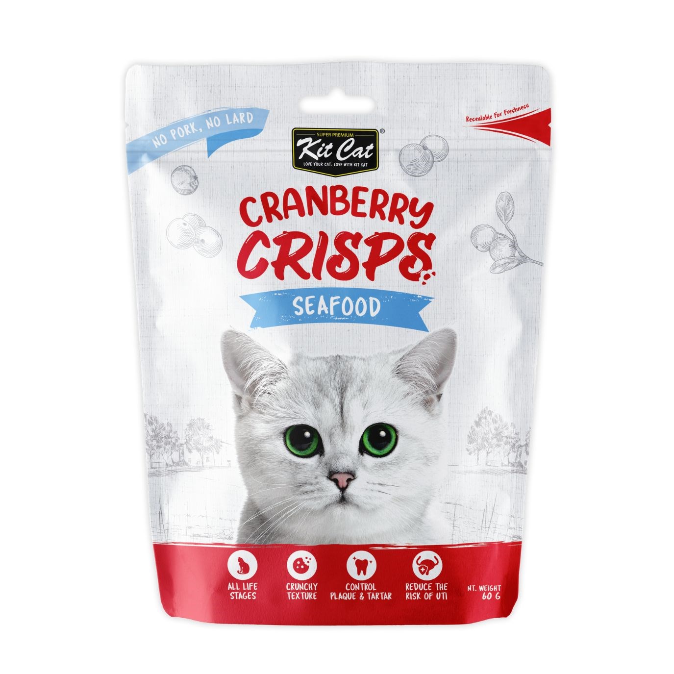 Kit Cat Cranberry Crisps Seafood | Absolute Pets