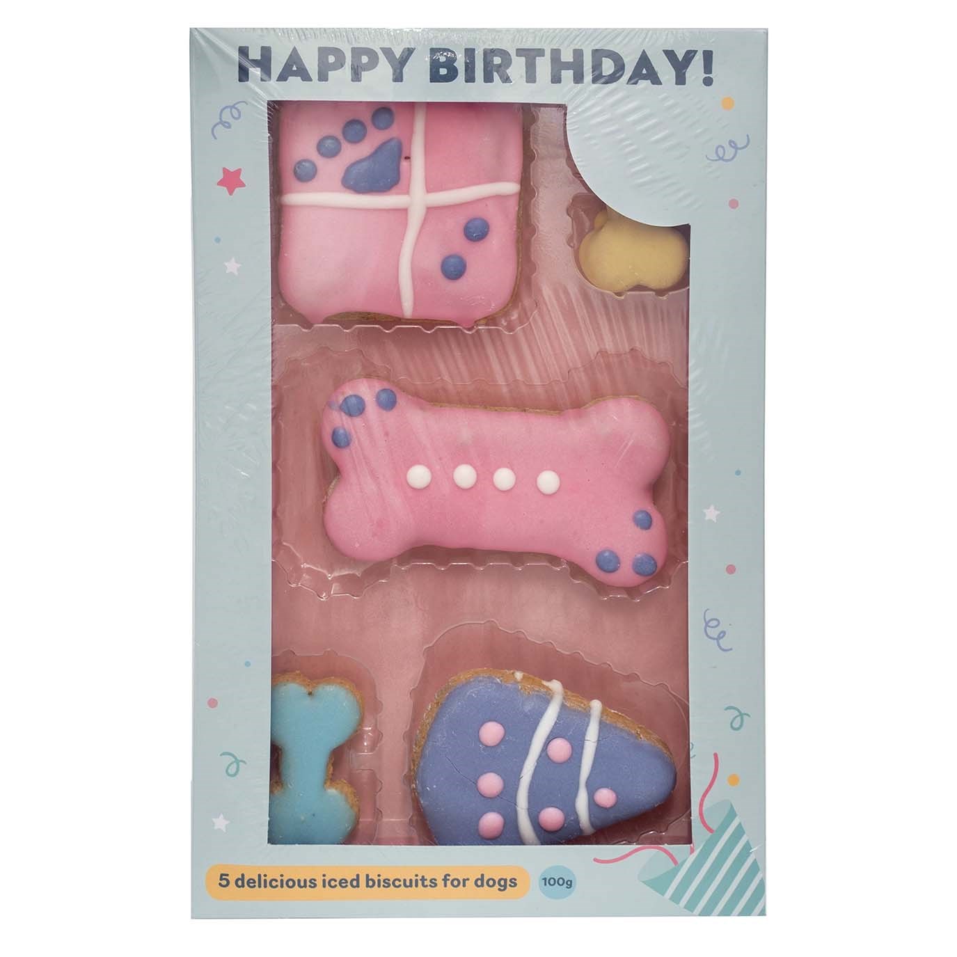 Birthday Biscuits - Pink (5 Pack) | Absolute Pets