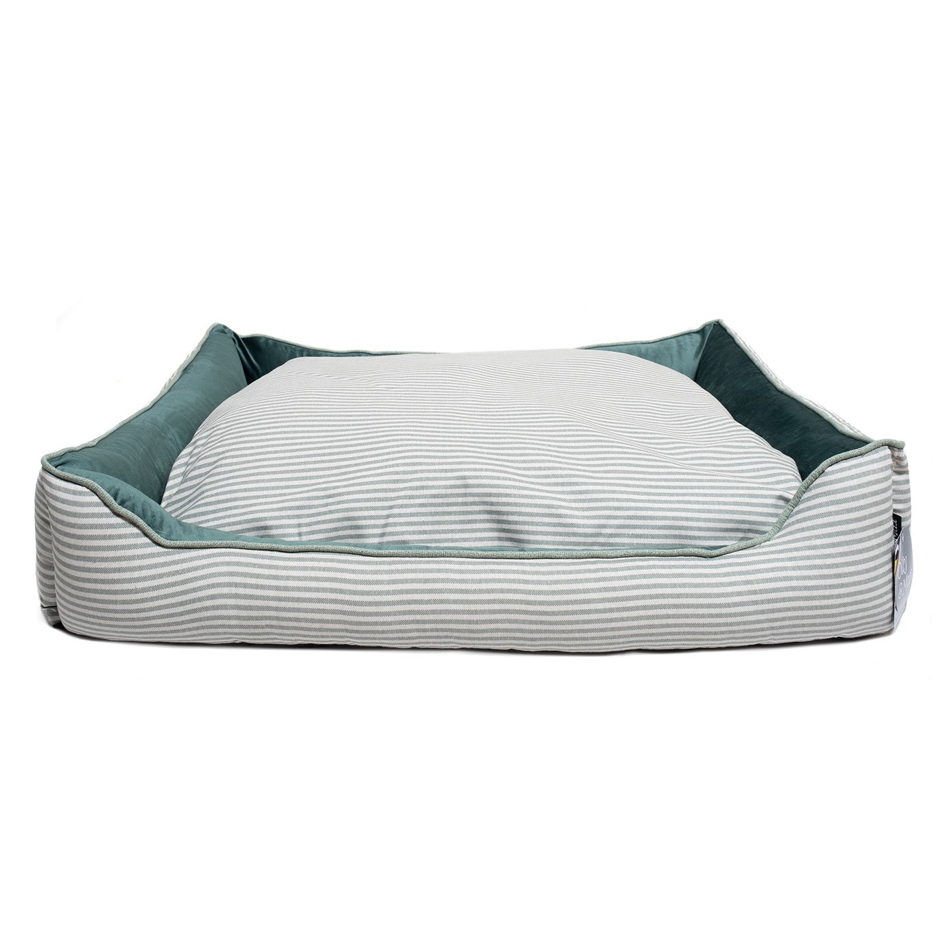 Olly & Max Cosy Crib Green Stripe | Absolute Pets