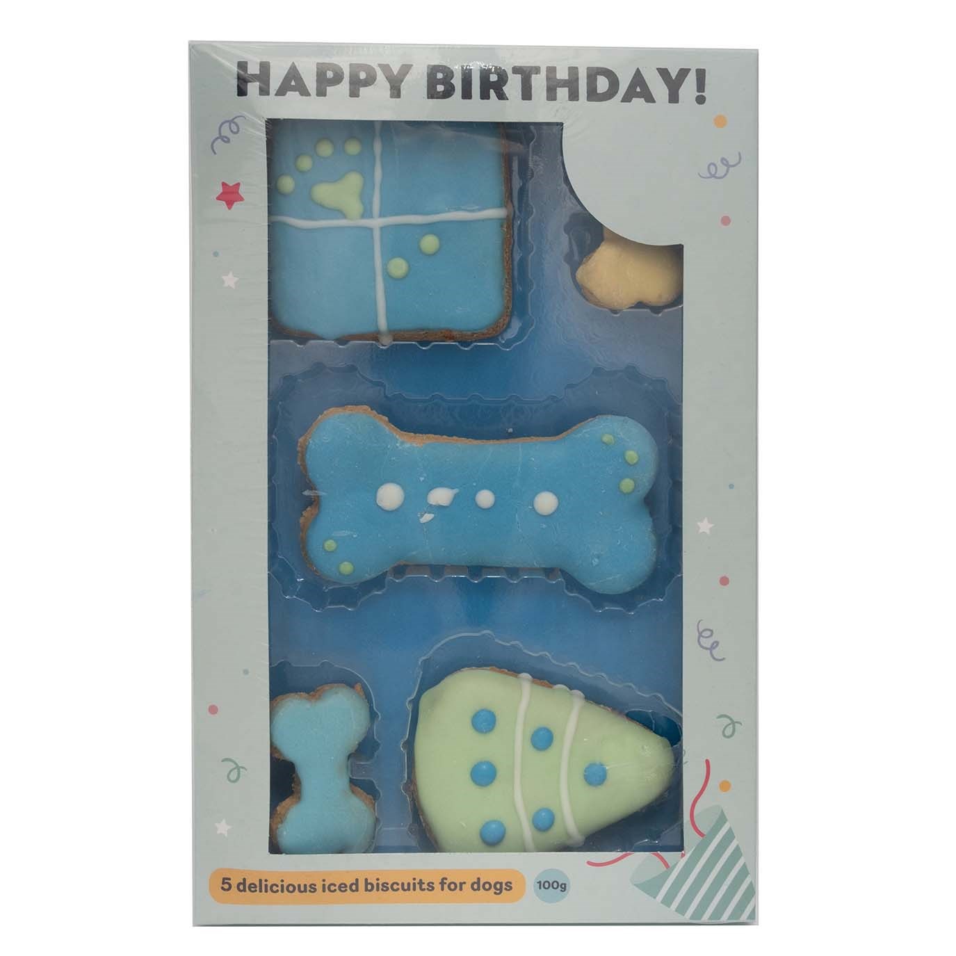 Birthday Biscuits - Blue (5 Pack) | Absolute Pets