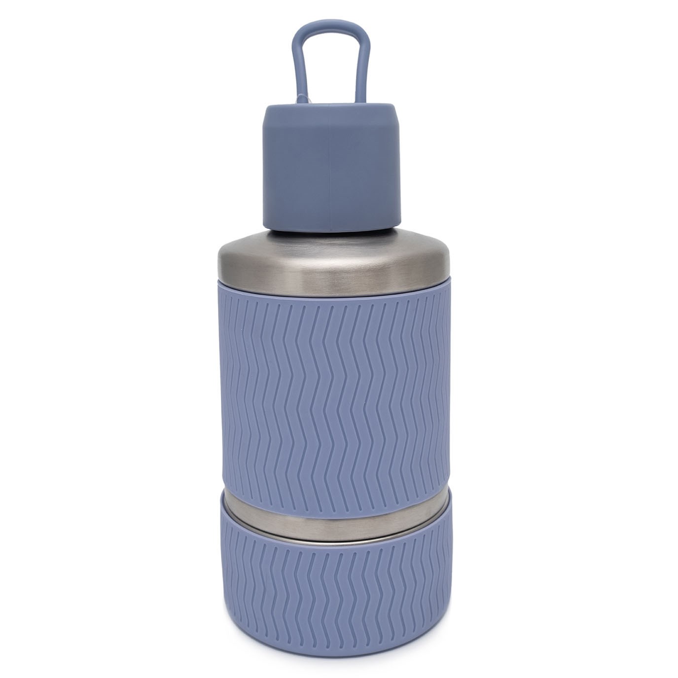 Olly & Max Steel Travel Bottle (Blue) | Absolute Pets