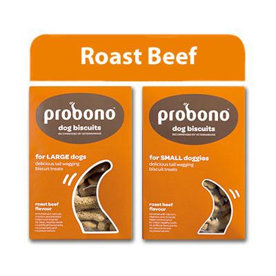 Probono Everyday Roast Beef Dog Biscuits 1kg | Absolute Pets